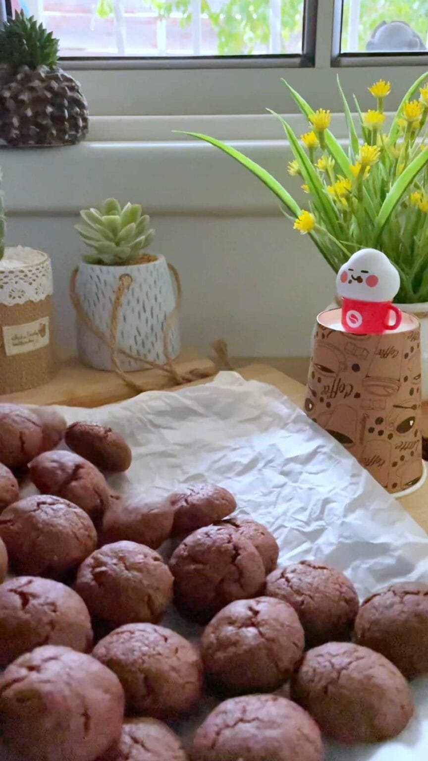 Mini Choco-Coconut Cookies - UnderBaked